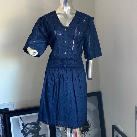 Coach | Dresses | Coach Lace Mini Dress | Poshmark
